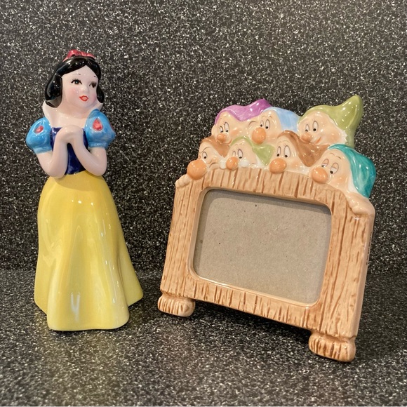 Disney | Accents | Vintage 7s Snow White Glazed Ceramic Figurine 7 ...